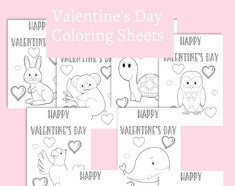 Valentine's Day Coloring Page, I Love You, Fun Coloring Page, Hearts ...