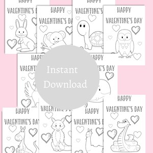 Printable Valentine’s Day Coloring Sheets - Etsy