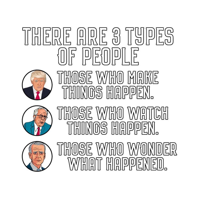 Ready to Press There Are 3 Types of People - Etsy