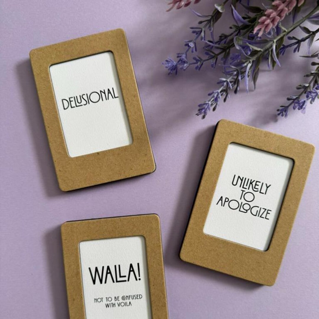 Mini Magnet Frames With Inspirational Sayings - Etsy