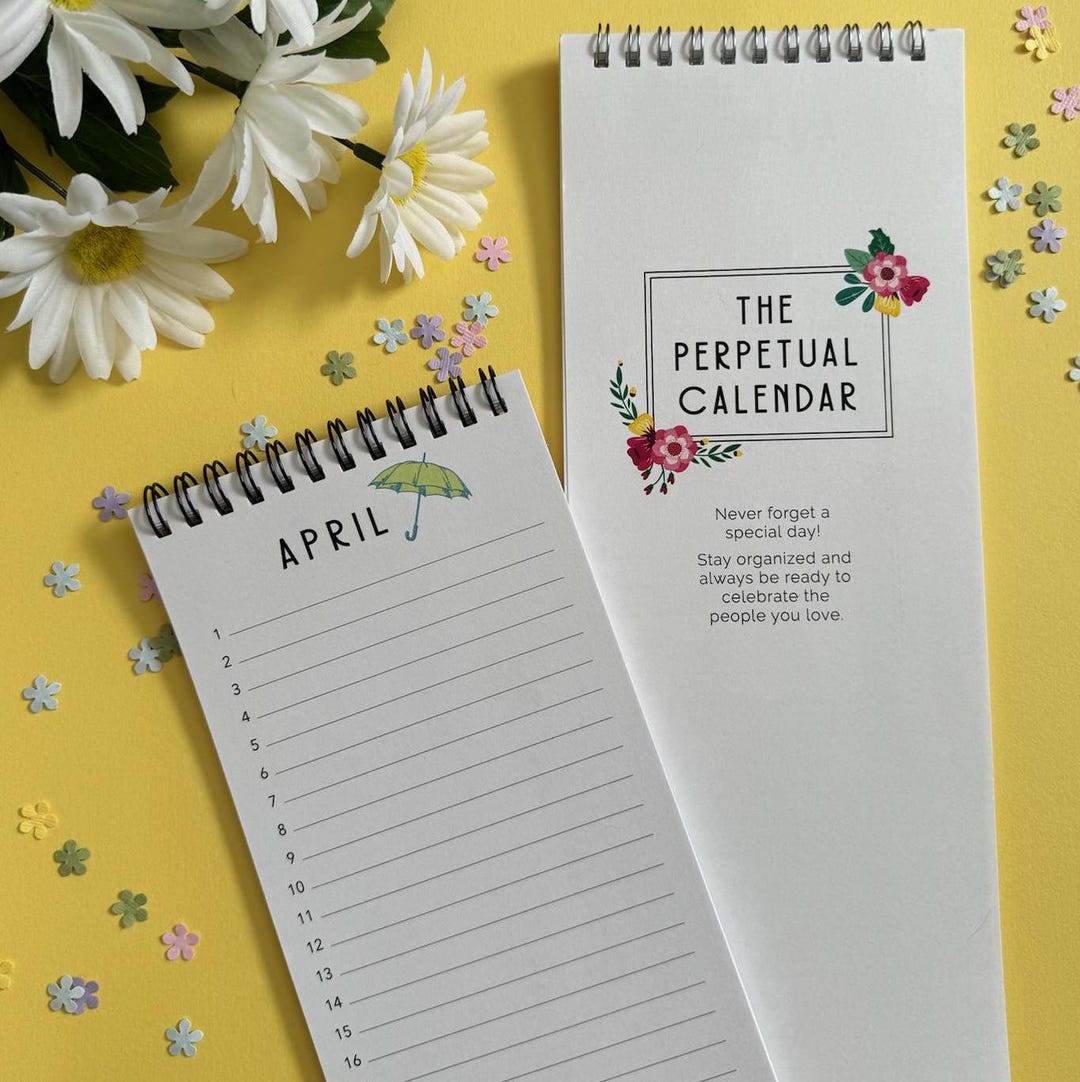 Perpetual Calendar – Keep Track of Anniversaries, Birthdays, and Other ...