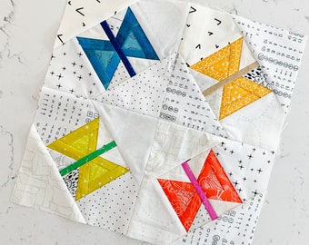 Butterfly Block PDF Pattern Three Paper Pieced Butterfly Blocks 10, 8 ...