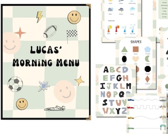 Valentine's Morning Menu | Preschool | Homeschool Morning Menu ...