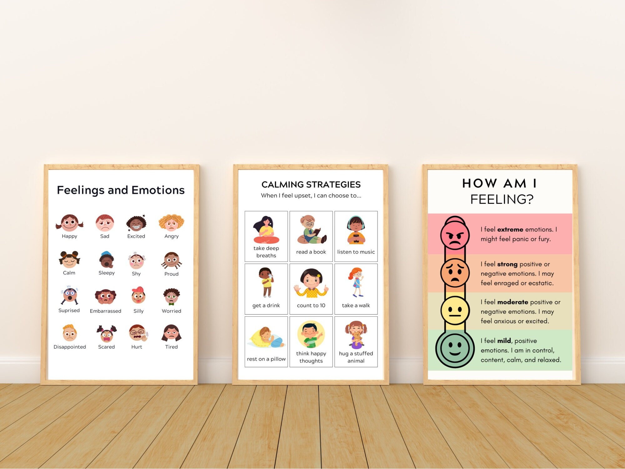 Feelings Poster, Calming Techniques, Calming Corner, Emotions Chart ...