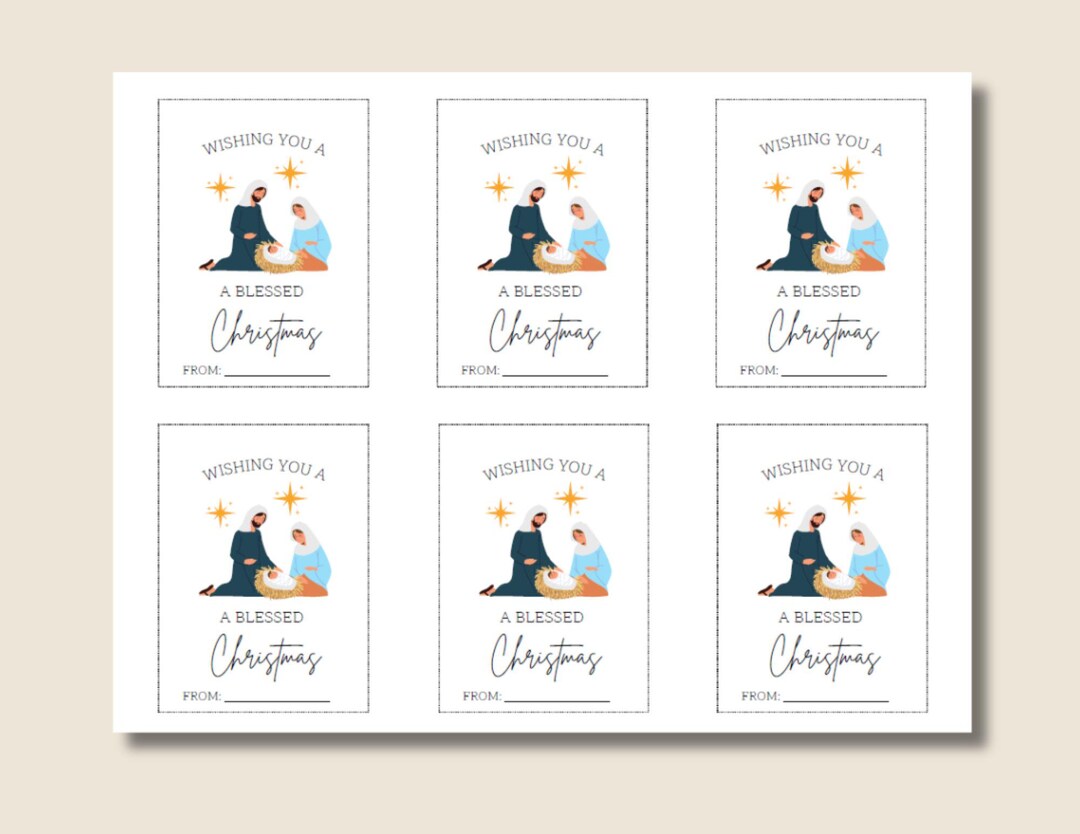 Printable Christmas Tags, Christmas Gift Tags, Printable Christmas Gift ...