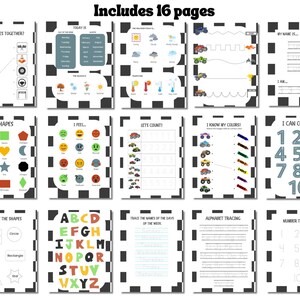 Monster Truck Morning Menu | Preschool | Homeschool Morning Menu ...