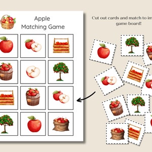 Apple Activity Pack for Kids, Printable Learning Bundle, Apple ...