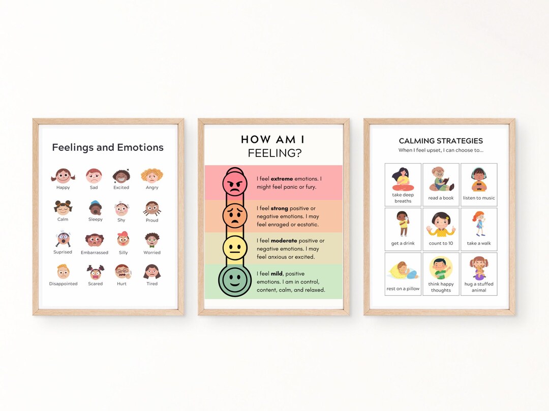 Feelings Poster, Calming Techniques, Calming Corner, Emotions Chart ...