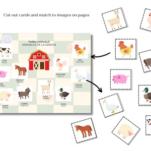 Spanish Busy Book Printable Worksheets Set, Matching Activities ...
