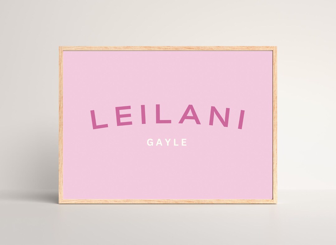 Custom Name Print, Girl Name Print, Personalized Name Print ...