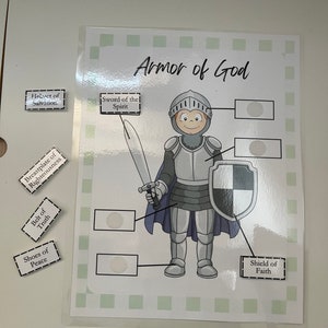 Armor of God Bible Activity, Sunday School Activity, Bible Printable ...