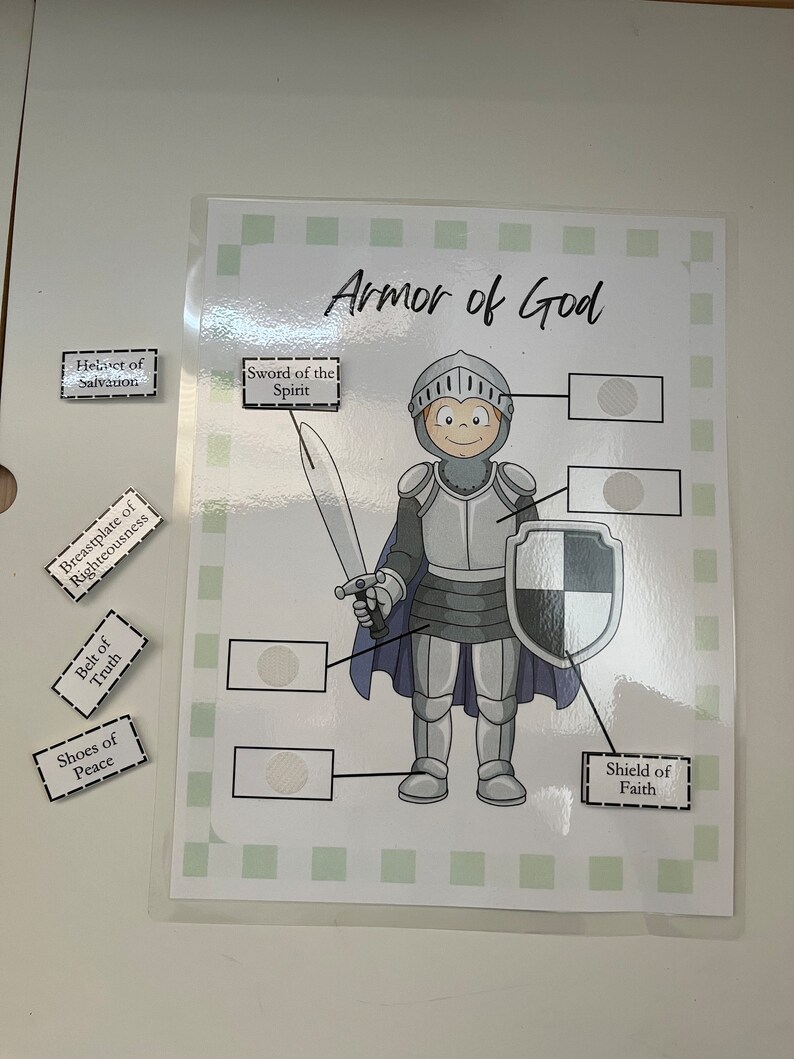 Armor of God Bible Activity, Sunday School Activity, Bible Printable ...