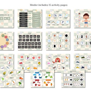 Spanish Busy Book Printable Worksheets Set, Matching Activities ...