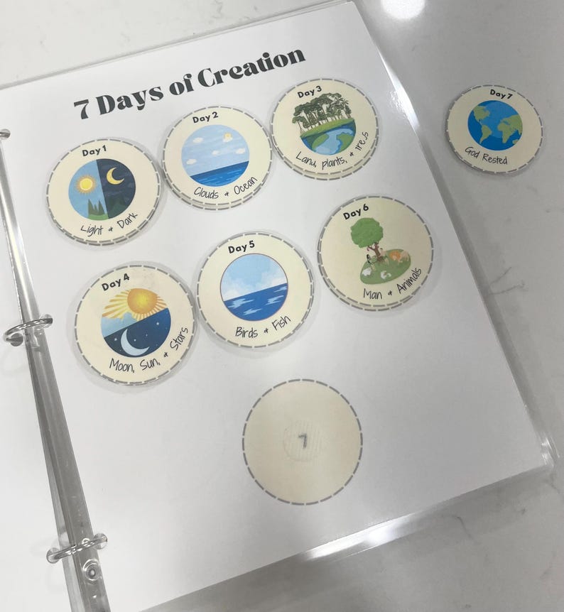 Printable Bible Busy Binder, Bible Busy Book, Bible Activities, Sunday ...