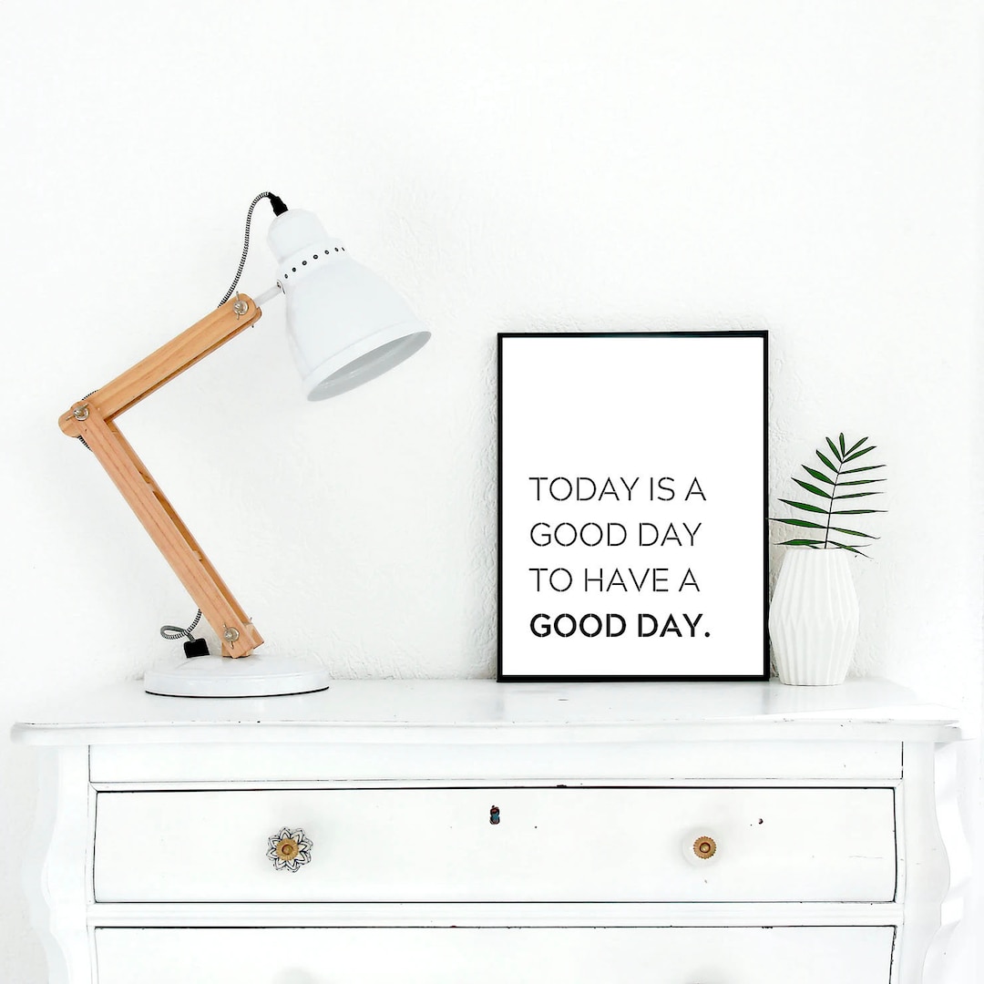 Good Day, Good Vibes Only Wall Art, Modern Wall Art, Inspirational ...