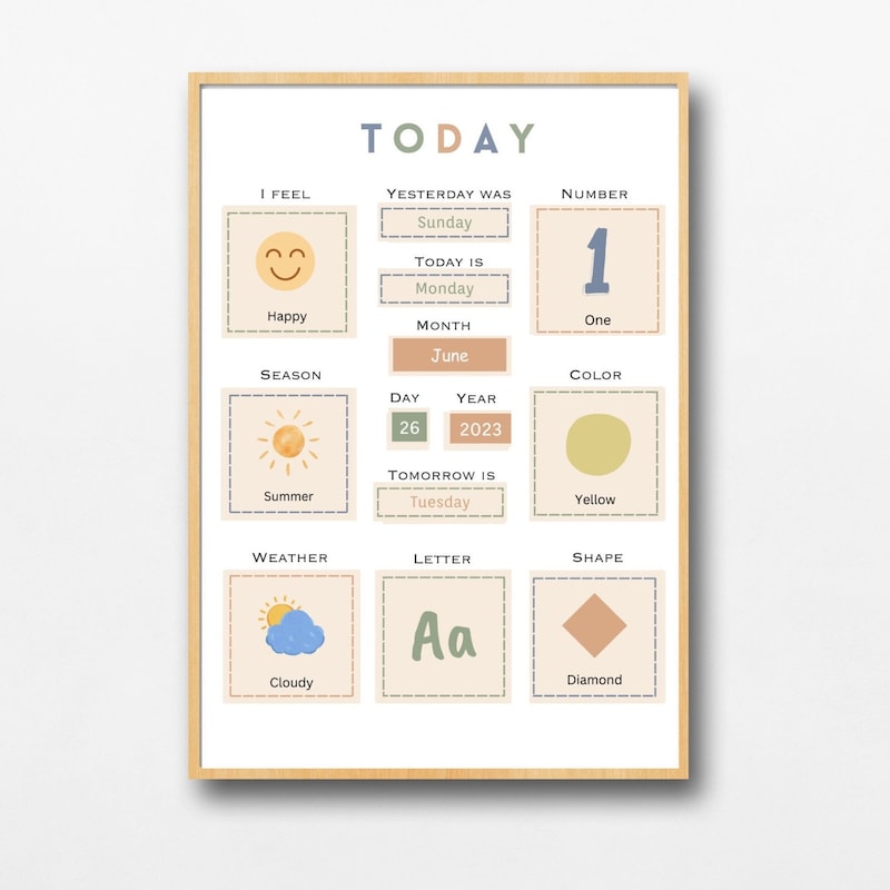 Learning Calendar - Etsy