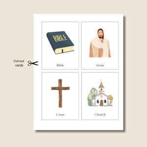 Kids Bible Flashcards Printable, Bible Flashcards, Bible Cards ...