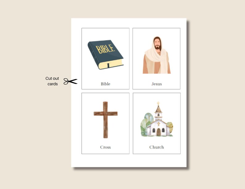 Kids Bible Flashcards Printable, Bible Flashcards, Bible Cards ...