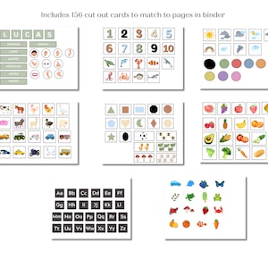 Spanish Busy Book Printable Worksheets Set, Matching Activities ...