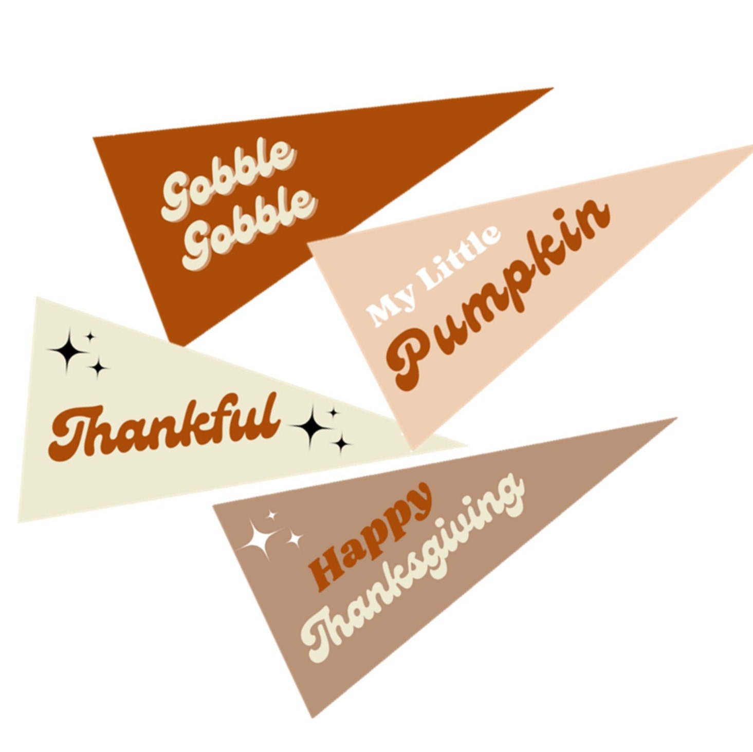 Thanksgiving Pennant Flag Holiday Printable for Kids // Thanksgiving ...