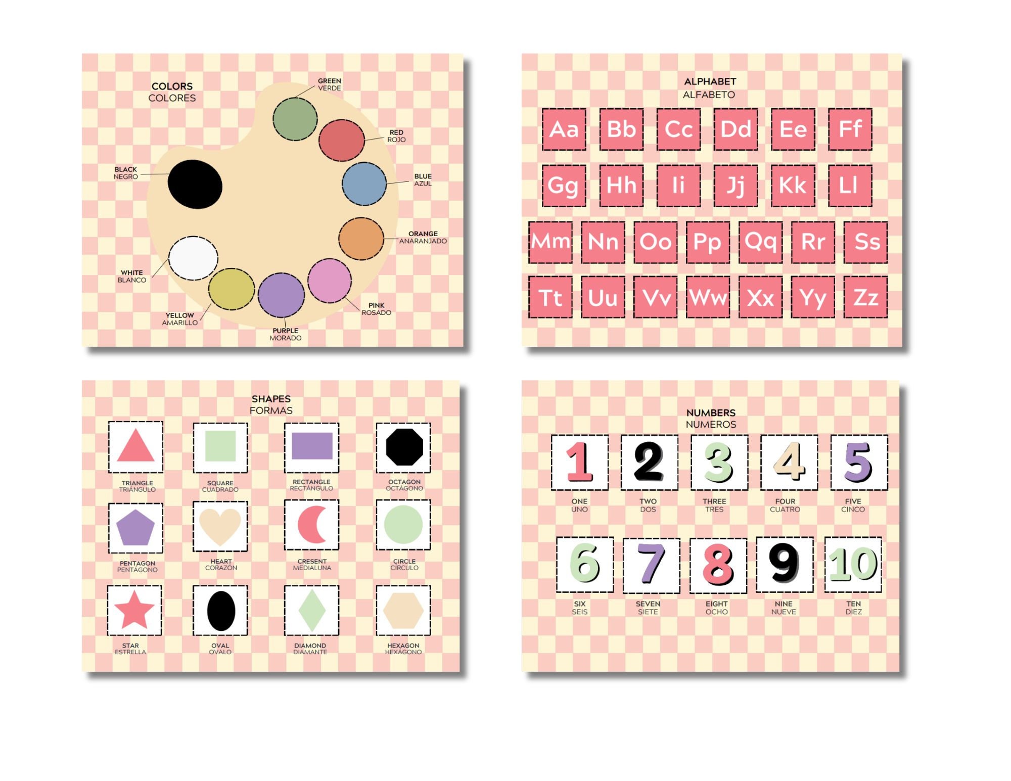 Girl Spanish Busy Book Printable Worksheets Set, Matching Activities ...