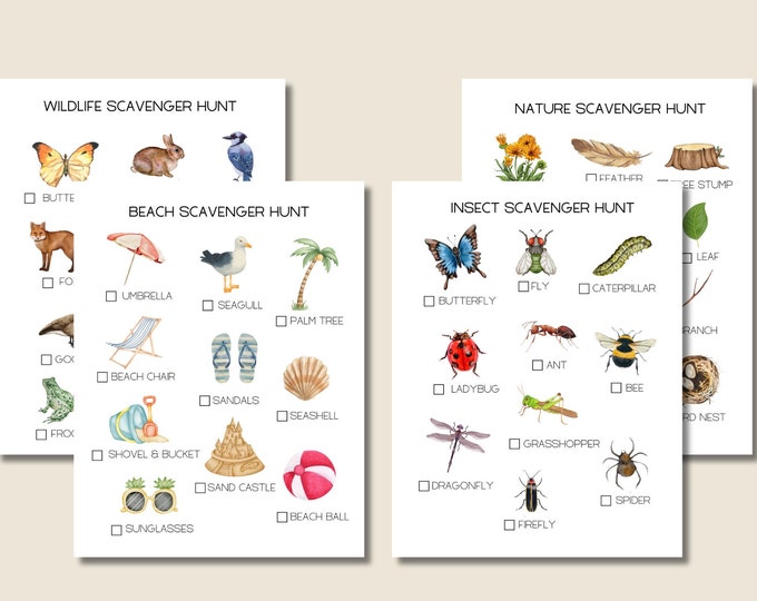 Kids Scavenger Hunt Activity - Etsy Canada