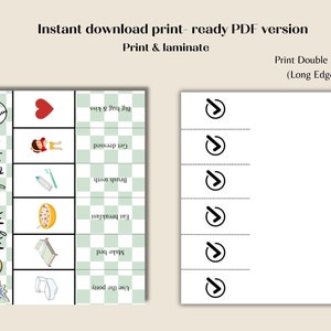 Retro Boys Morning & Evening Routine Chart, Planning Toddler Bedtime ...