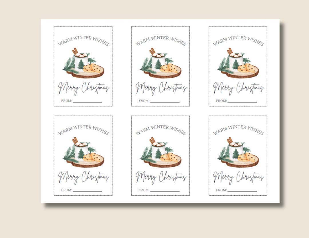 Printable Christmas Tags, Christmas Gift Tags, Printable Christmas Gift ...