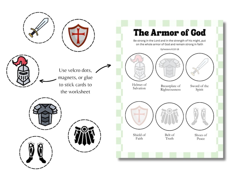 Armor of God Bible Activity, Sunday School Activity, Bible Printable ...