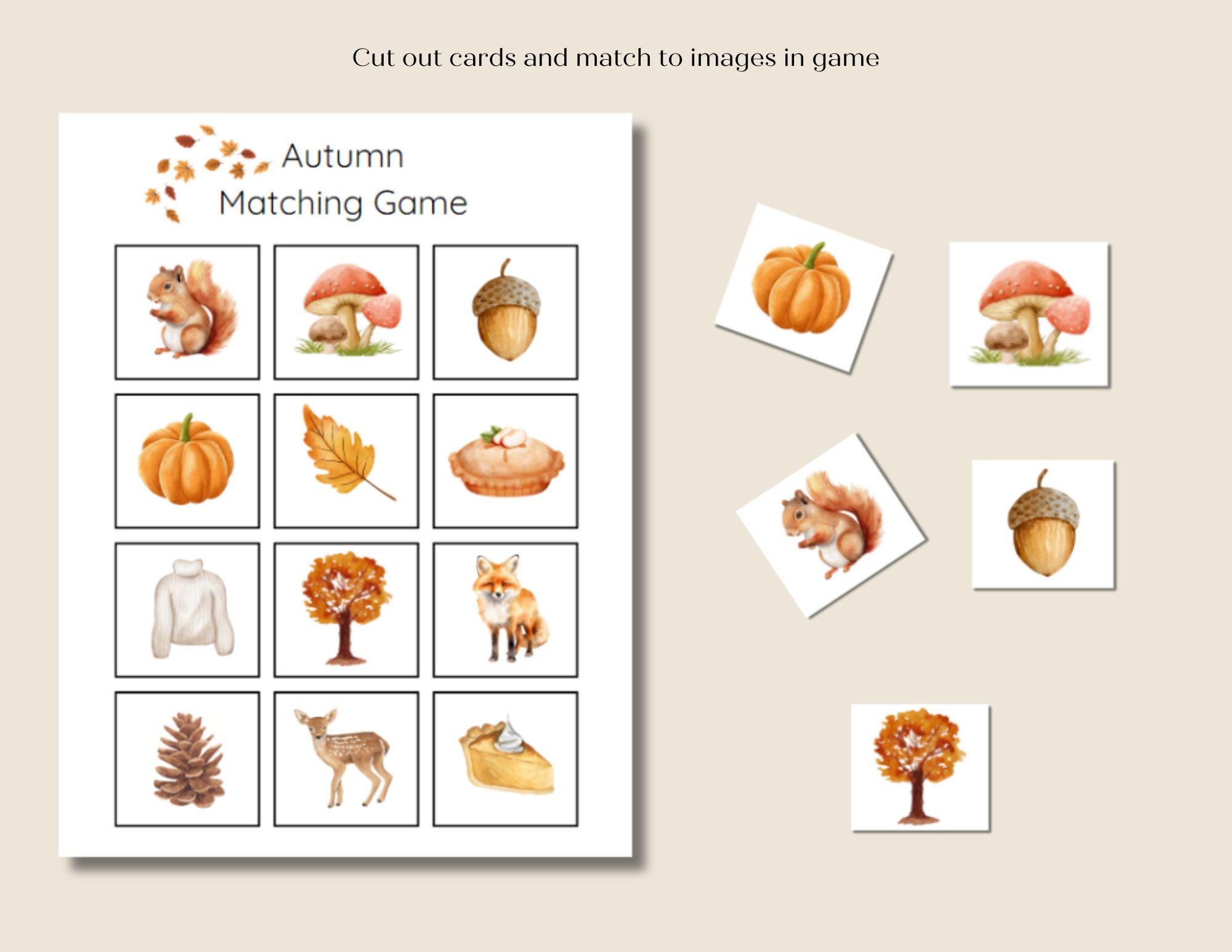 Autumn Activity Pack for Kids, Printable Autumn Bundle, Autumn ...