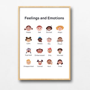 Feelings Poster, Calming Techniques, Calming Corner, Emotions Chart ...