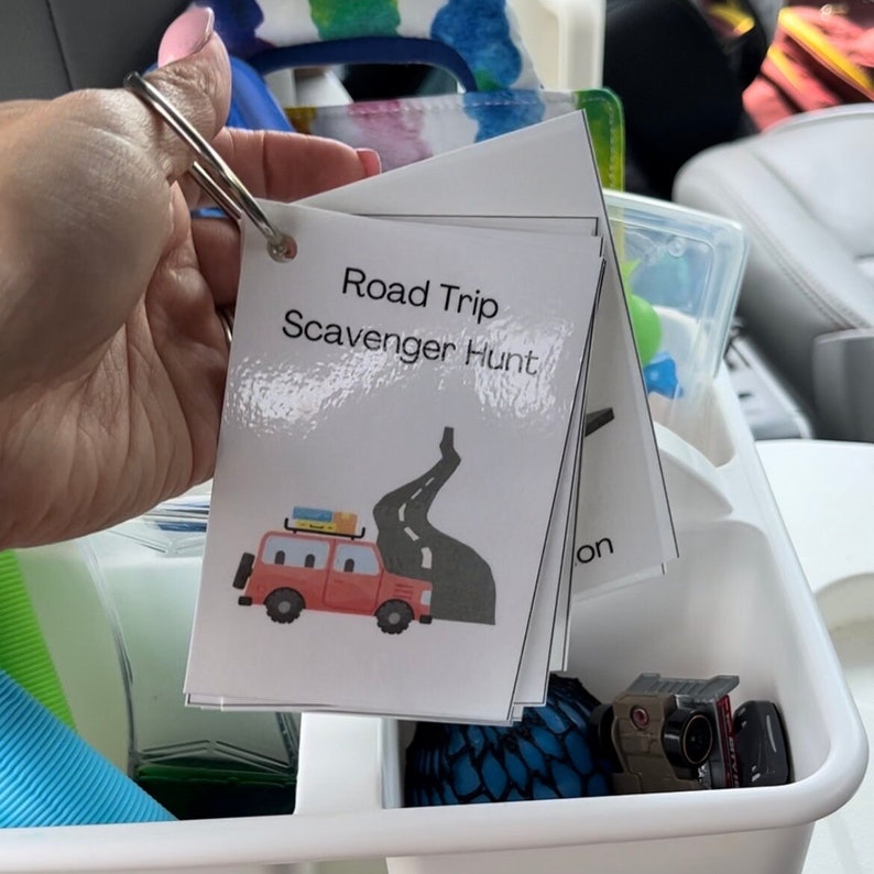 Road Trip Scavenger Hunt for Kids, Travel Kids Activity, Printable Car ...