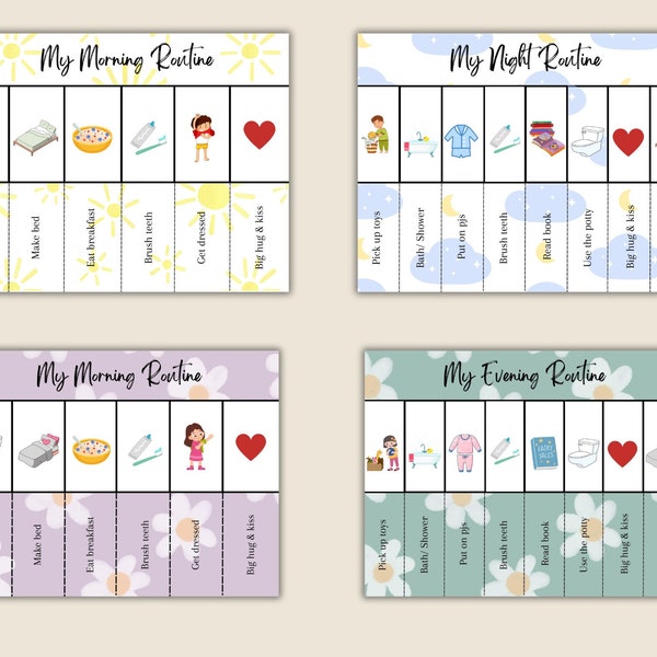 Laminated Chore Chart - Etsy