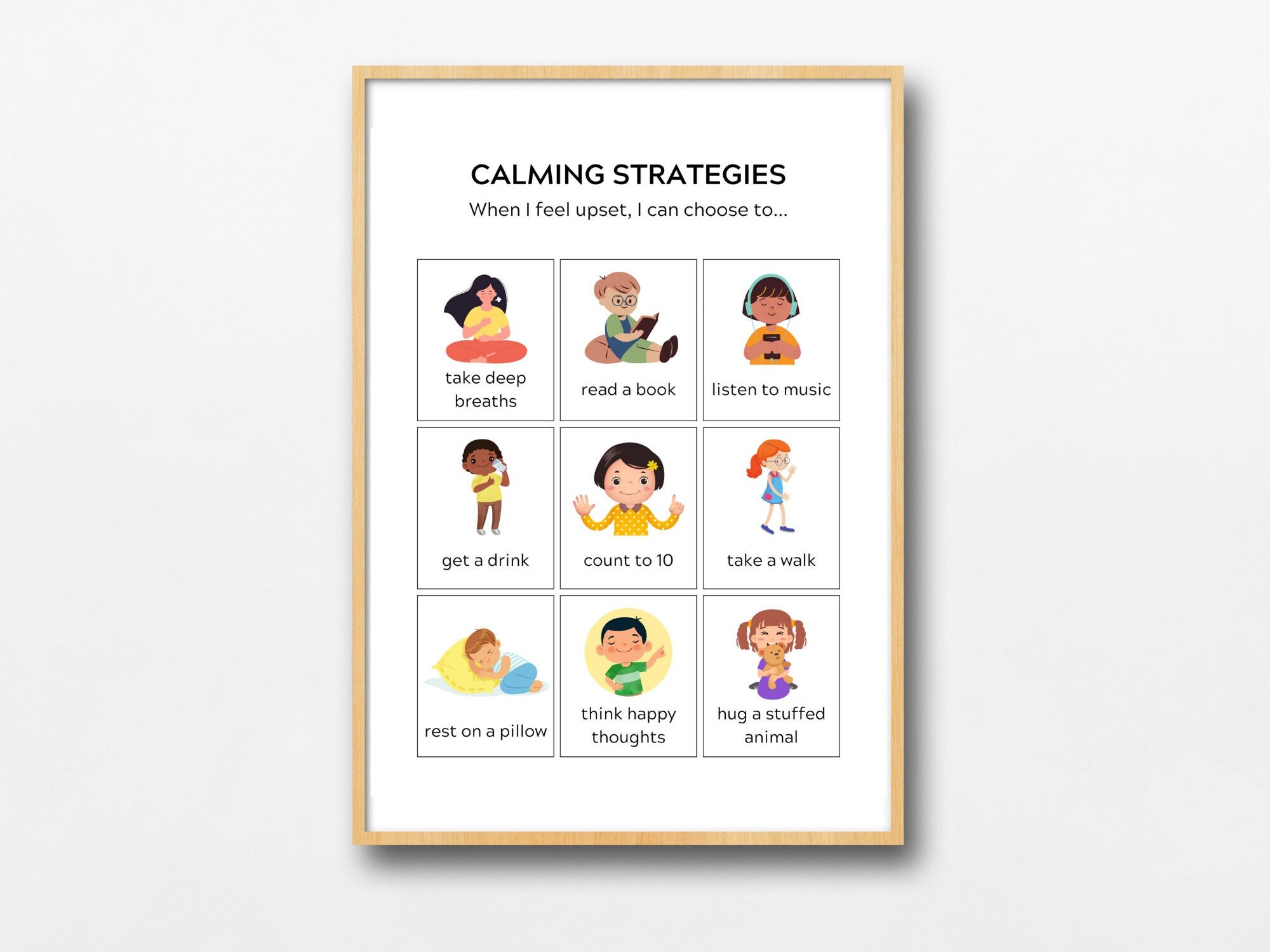 Feelings Poster, Calming Techniques, Calming Corner, Emotions Chart ...