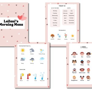 Valentine's Morning Menu | Preschool | Homeschool Morning Menu ...