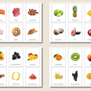 54 Grocery Store Flashcards, Kids Grocery Store List, Grocery Shopping ...