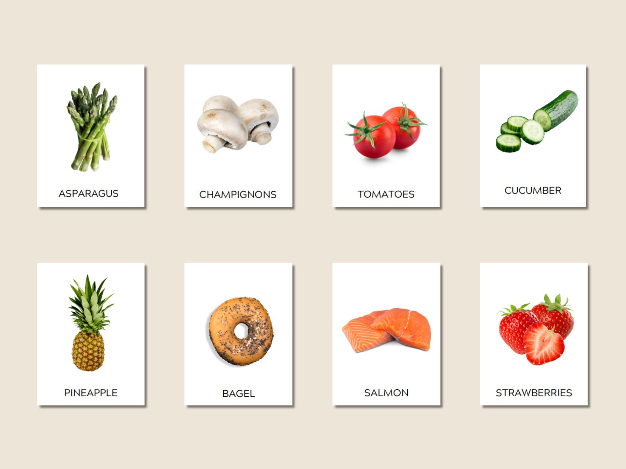 54 Grocery Store Flashcards, Kids Grocery Store List, Grocery Shopping ...