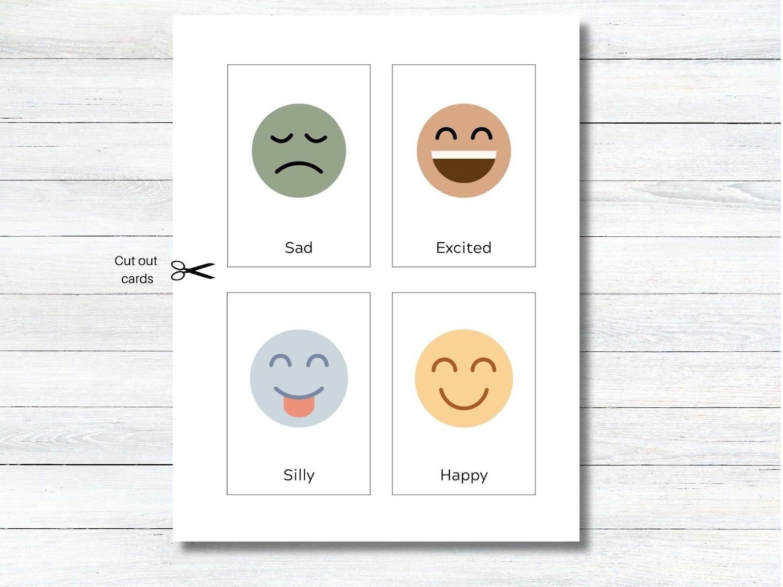 Emotion Flashcards Feelings Flash Cards Montessori - Etsy