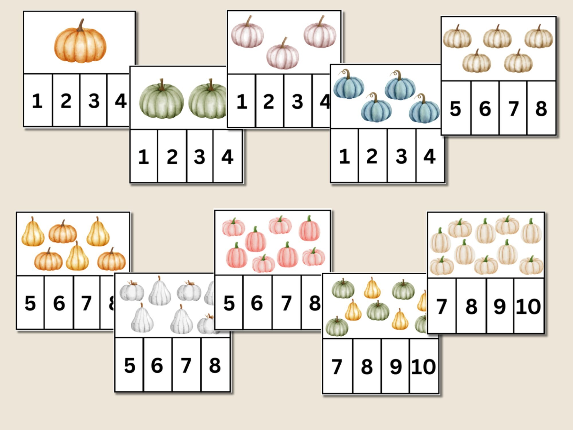 Pumpkin Activity Pack for Kids, Printable Learning Bundle, Pumpkin ...