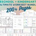 200 Preschool and Kindergarten Workbook Activity Worksheets Coloring ...
