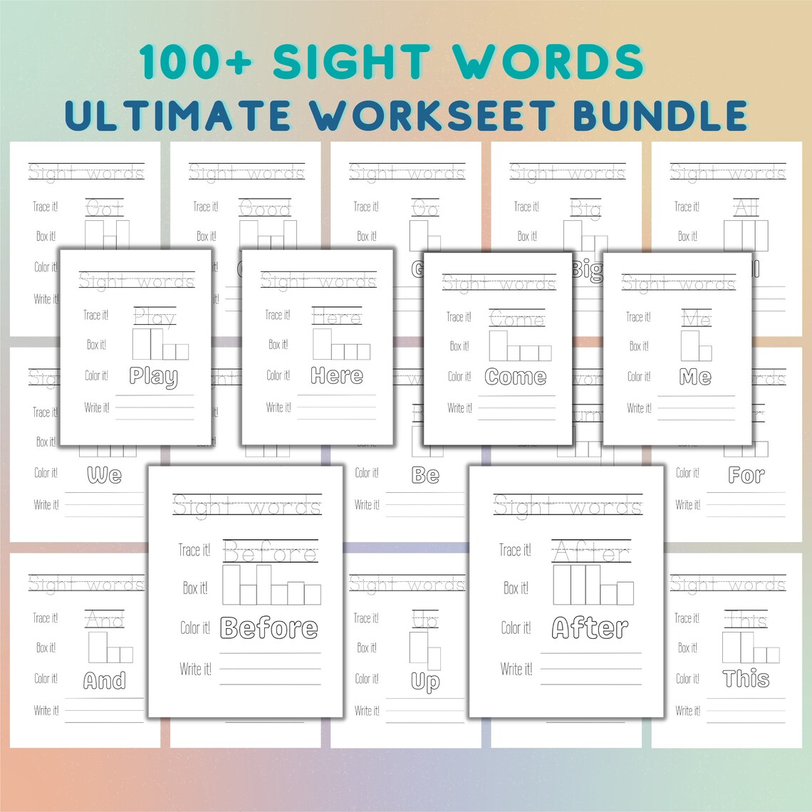 200 Preschool and Kindergarten Workbook Activity Worksheets Coloring ...