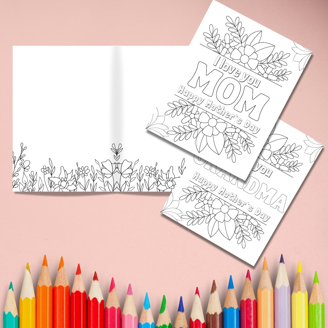 Make Your Own Mothers Day Card Printable Mothers Day Card for Kids Card ...