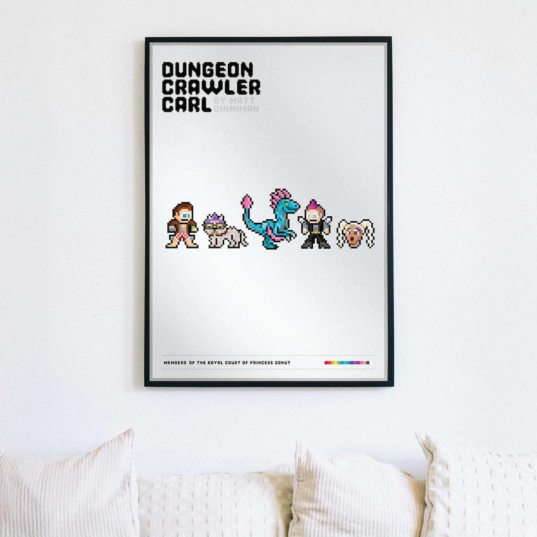 Dungeon Crawler Carl Poster, Pixel Art, Retro Gamer Decor - Etsy