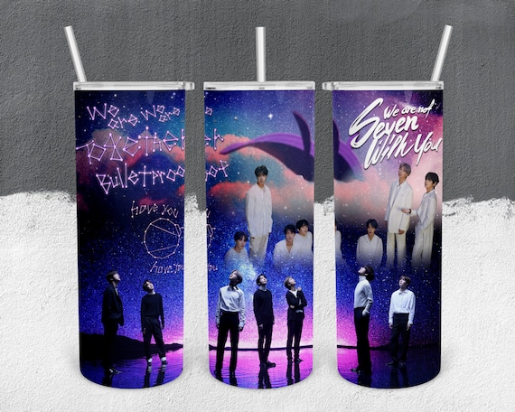 Bts Bts Tumbler Wrap Bts Bulletproof We Are Bulletproof | Etsy