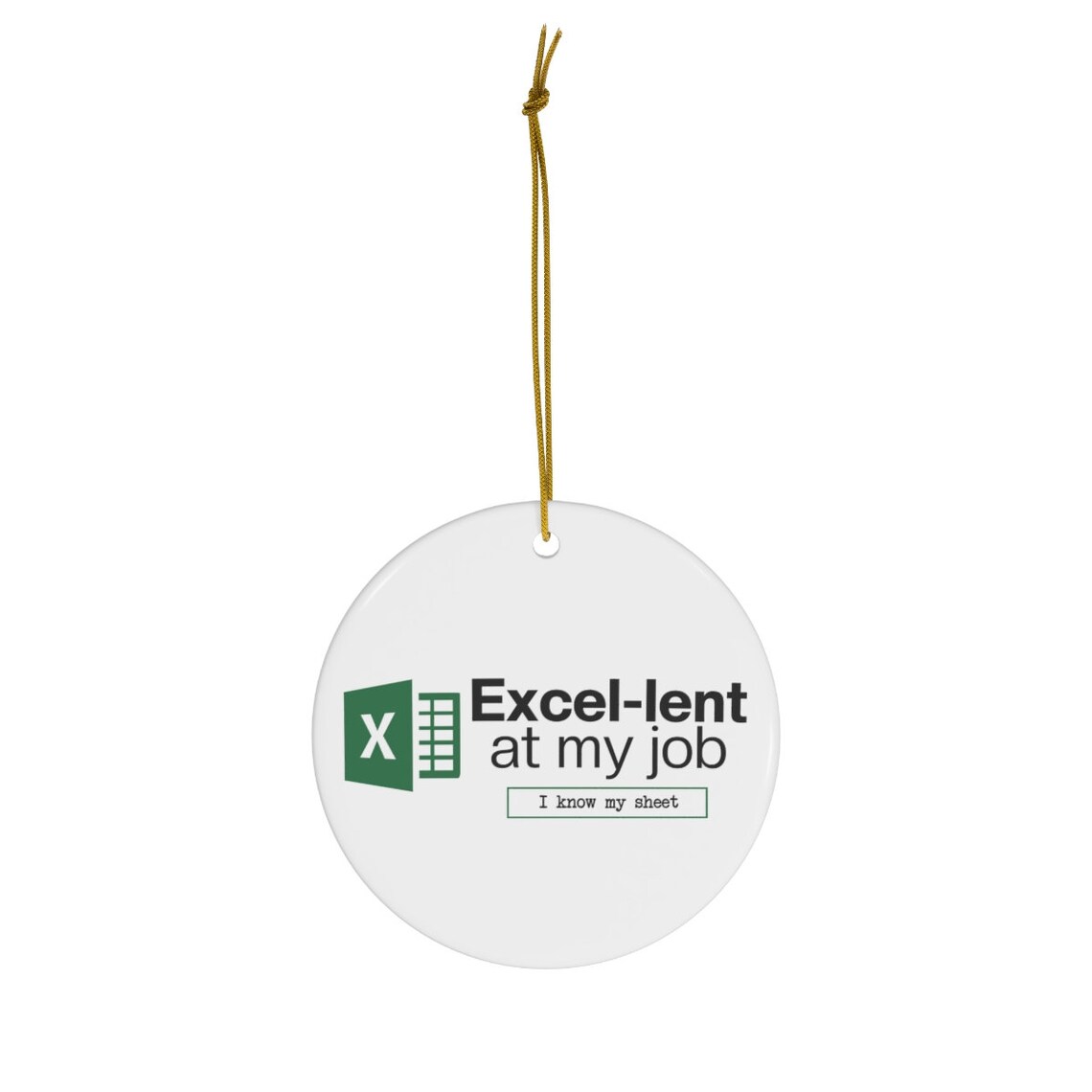 Excel-lent at My Job Ornament FREE SHIPPING Coworker - Etsy