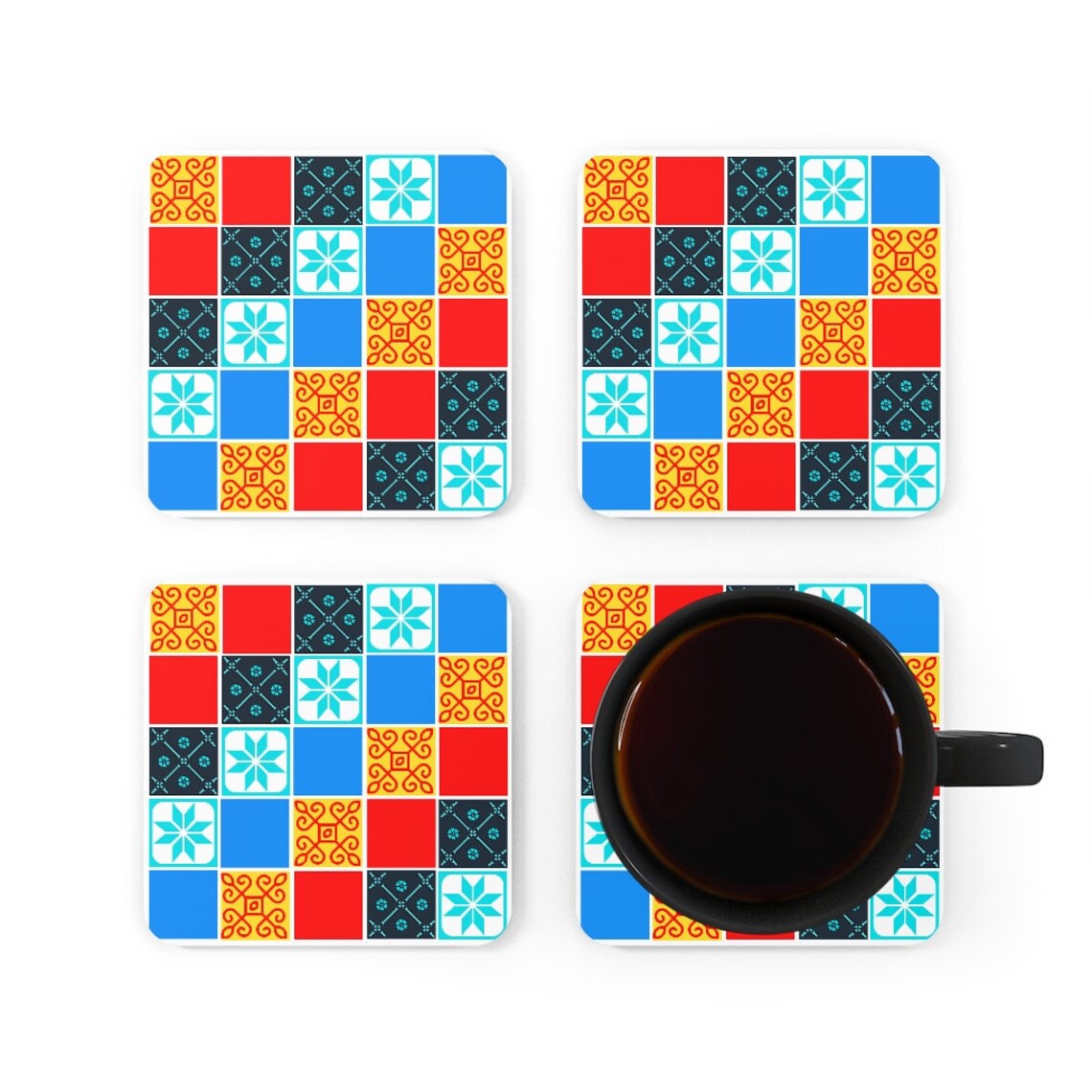 Azul Board Game Coasters Set of 4 Board Game Accessory - Etsy