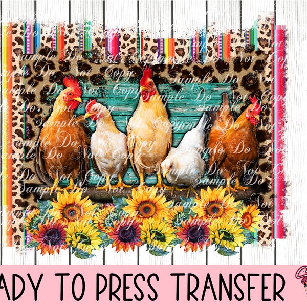 Chicken Heat Transfer - Etsy