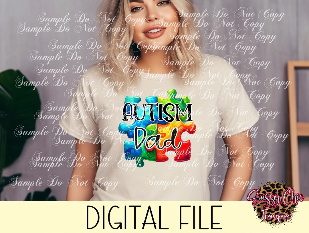 Autism Dad | Digital Download | PNG File | High Resolution ...