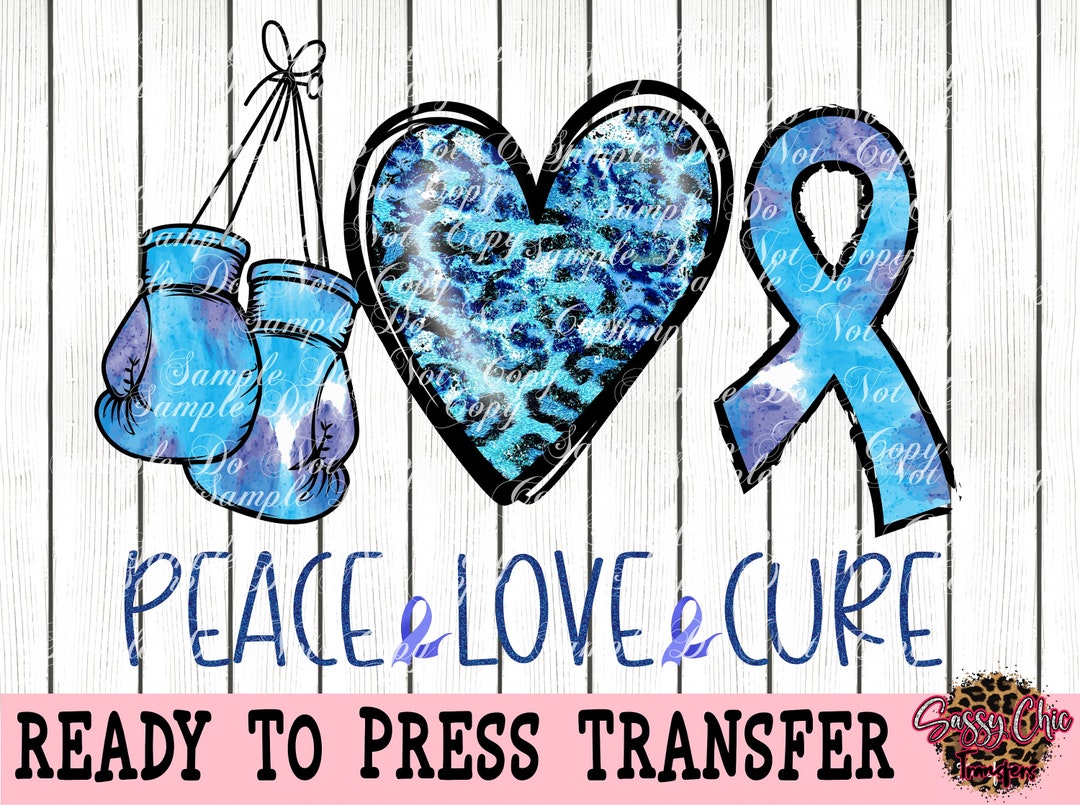 Peace Love Cure | Diabetes Awareness Month | Fight Diabetes | Blue ...