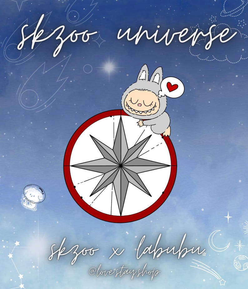 Skzoo Universe Sticker Blind Bag " Skzoo X Labubu" - Etsy